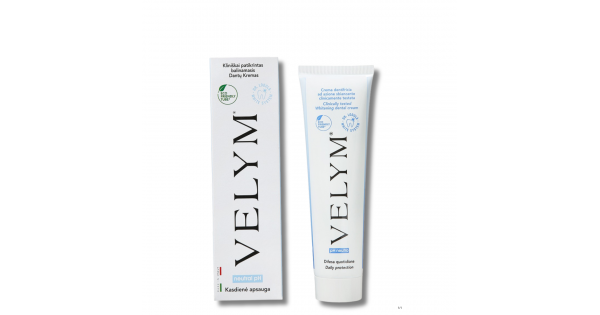 Dantų pastos : Balinamasis Dantų Kremas VELYM 100ml ht ...
